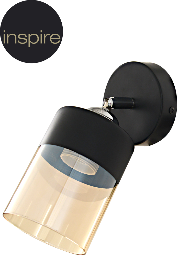 Настенный светильник Inspire Amber цвет черный