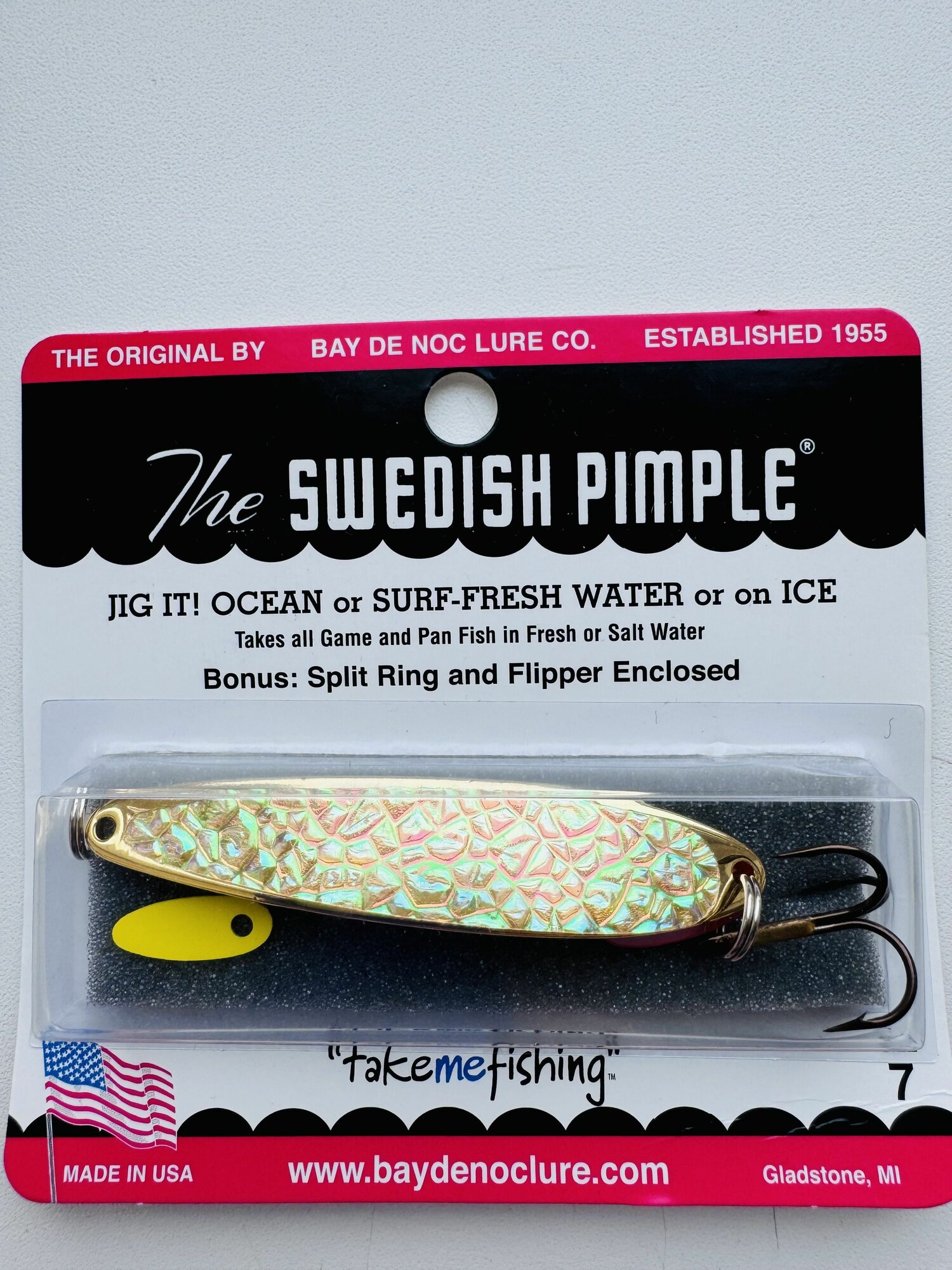 Блесна зимняя The Swedish Pimple 7 ("Шведский Прыщ")