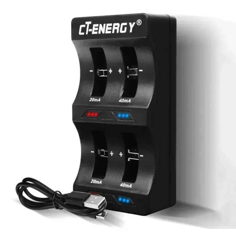 Зарядное устройство CT-Energy 4 слота, черный