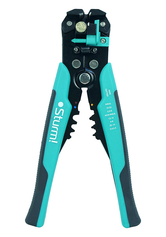 Щипцы мини (стриппер) для зачистки электропроводов+кусачки 210мм, Sturm, сделано из прочных материалов