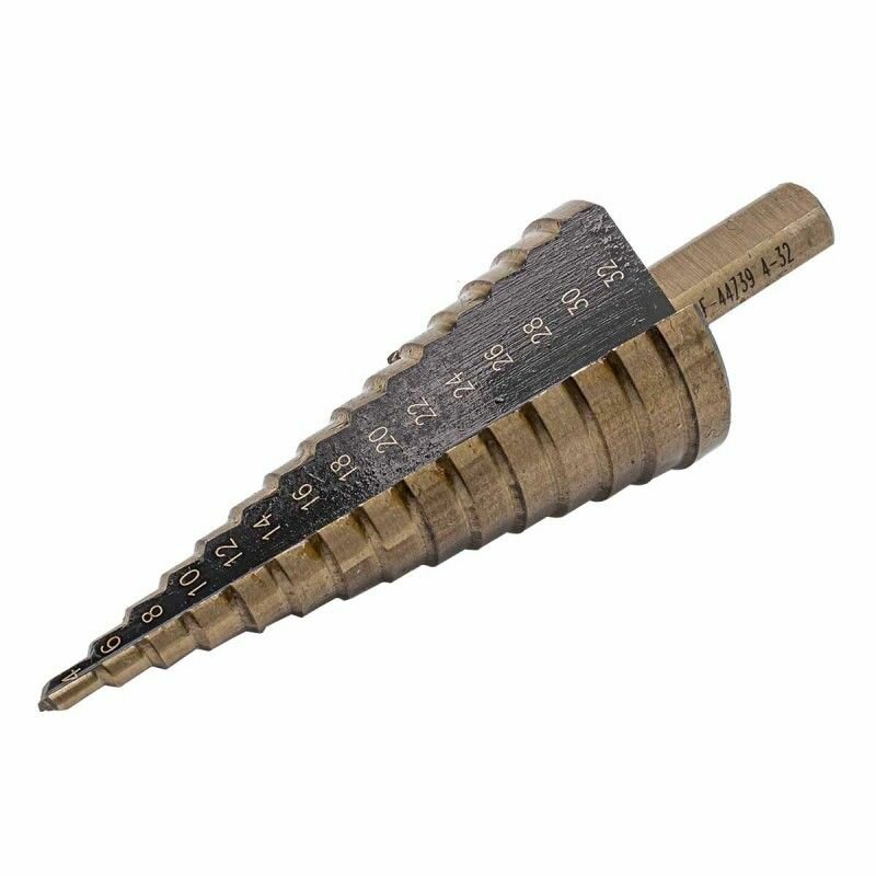 Сверло ступенчатоеHSS4241( 4-32мм)в блистере ROCKFORCE