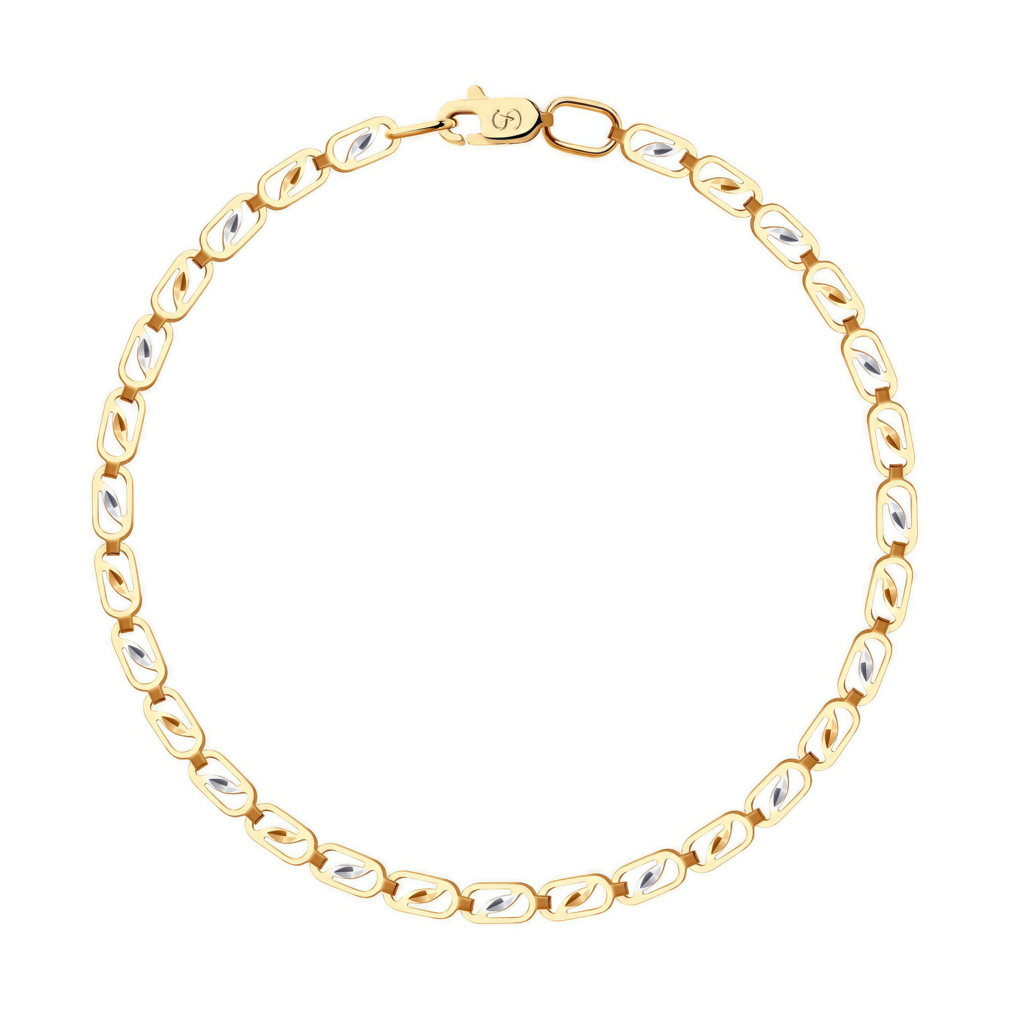 Браслет, красное золото, 585 проба