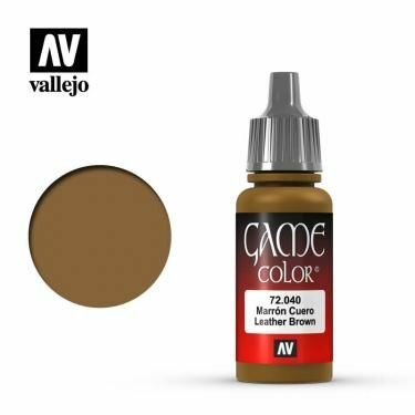 Краска акриловая Vallejo GAME COLOR 040 : 17 ML. LEATHER BROWN