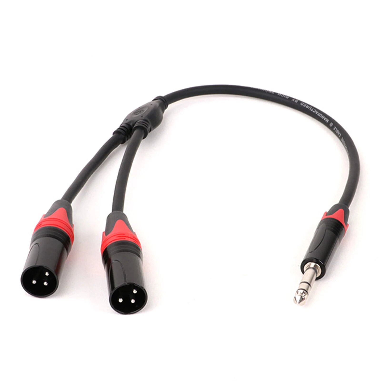Кабель 6.5 мм TRS - 2 XLR, 0.5m, Z02-D1001MX2-BKRD