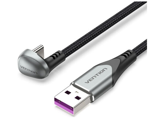 Кабель Vention USB 2.0 USB-C(M)/USB-A(M) 5A 2м. U-образный