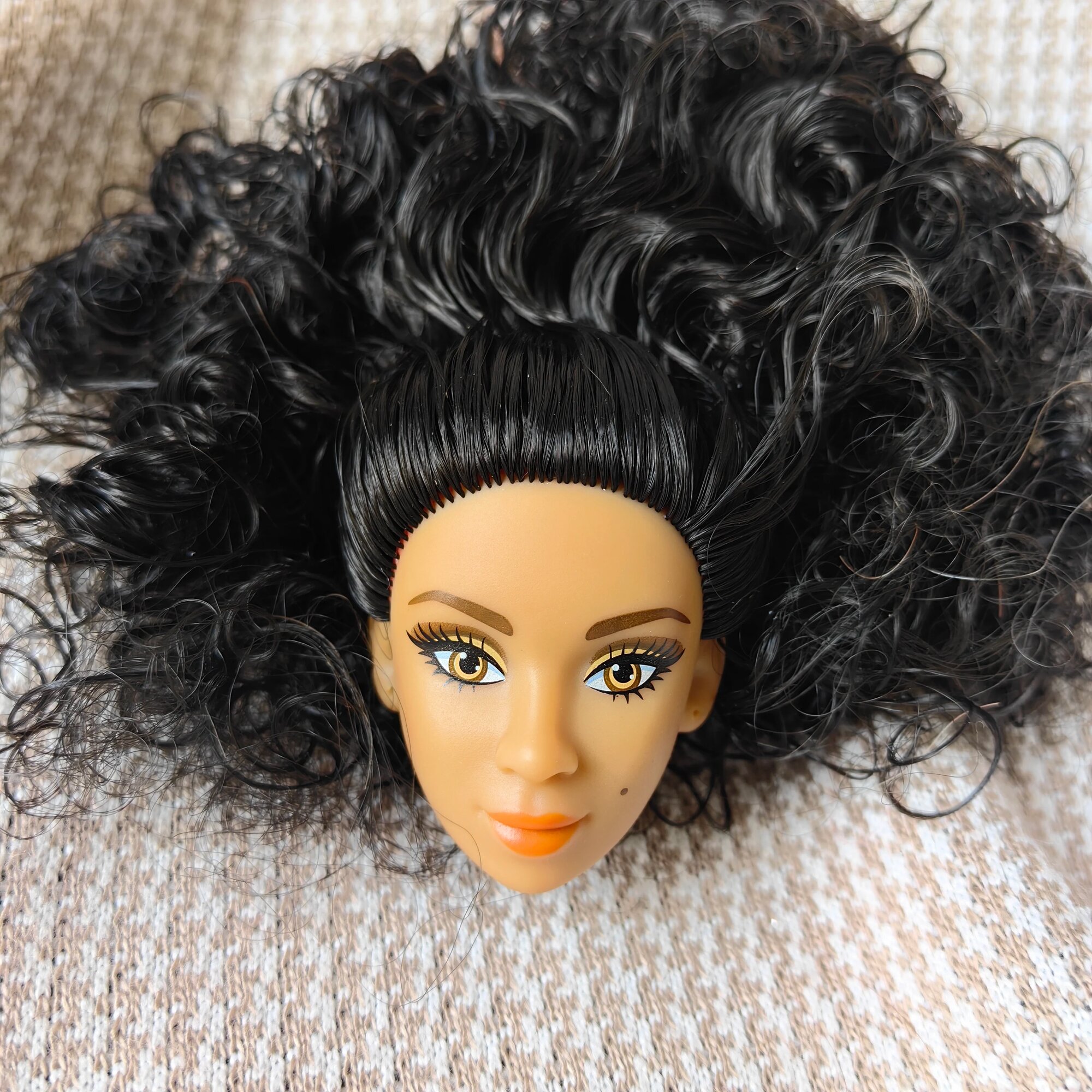 Голова куклы Black Lady 1/6 лесной зеленый