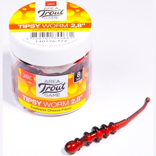 Слаги съедобные искусственные Lj Pro Series Tipsy Worm 2,3In (05.84)/t72 12Шт.