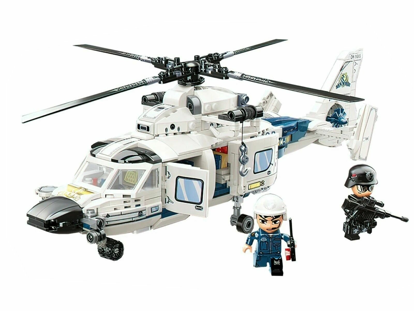 Конструктор Qman Патрульный вертолет спецназа 745 дет 6+ 11019