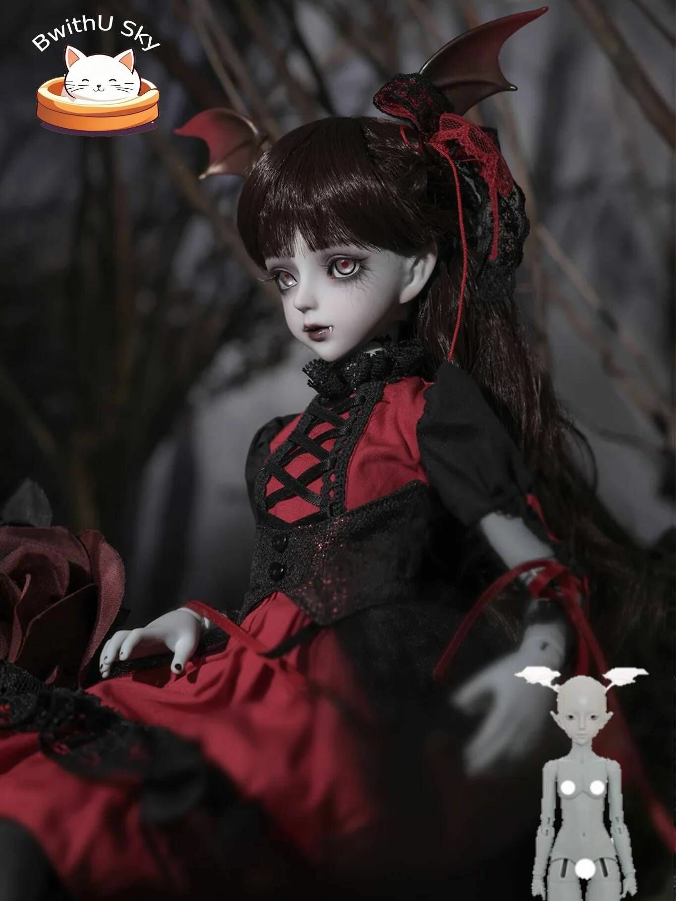 BwithU 1/4 Candice BJD обнаженная кукла с нормальной кожей, без макияжа, без аксессуаров