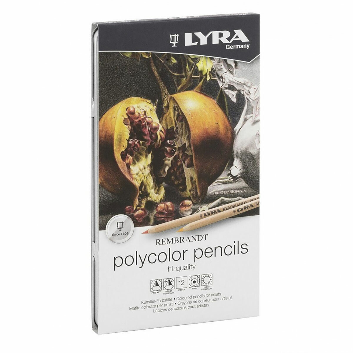 "LYRA" Набор цветных карандашей Rembrandt Polycolor 12 цв. L2001120