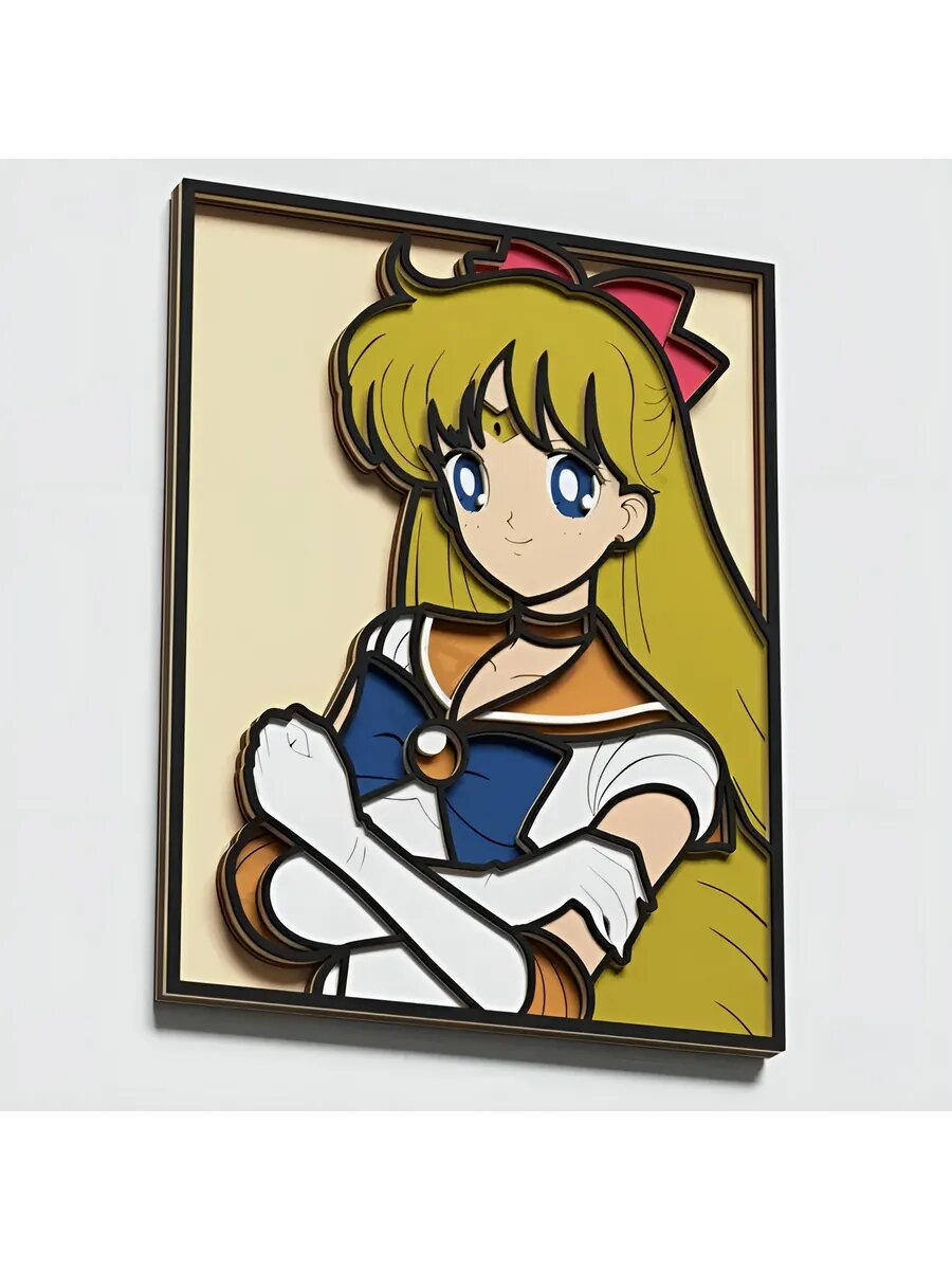 3D Картина по номерам из дерева Сейлор Венера, 23x30 см