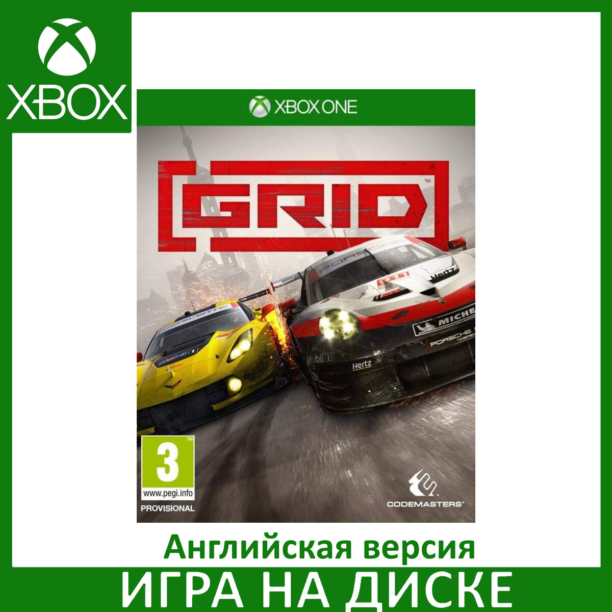 Игра Grid Xbox One Английский язык Диск на Xbox One