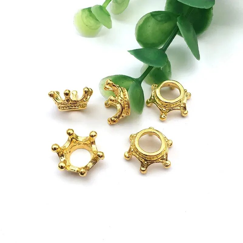 Короны из сплава, Gold, 50 шт.