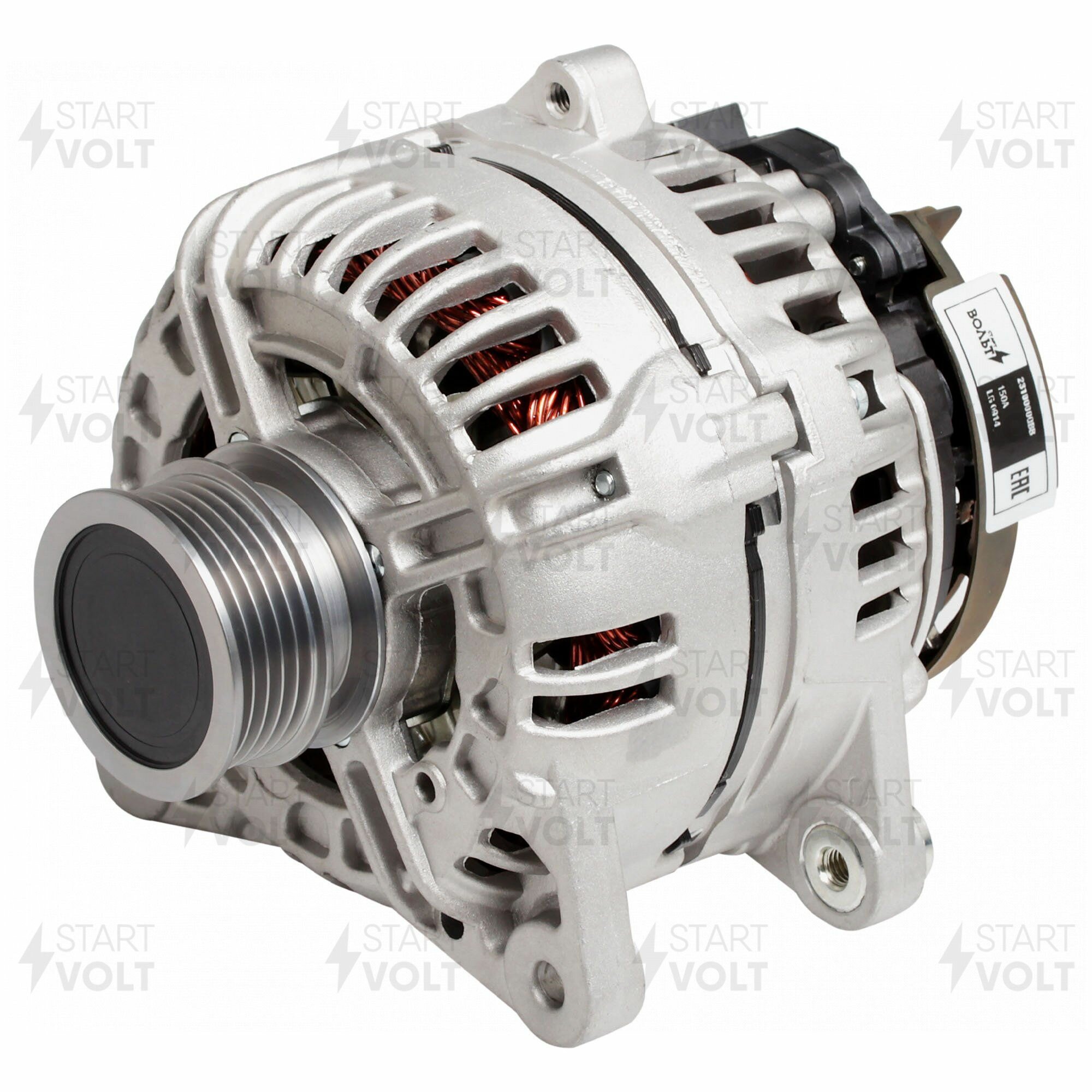 Генератор StartVolt LG0914, для Renault Megane/Scenic, передний, серый