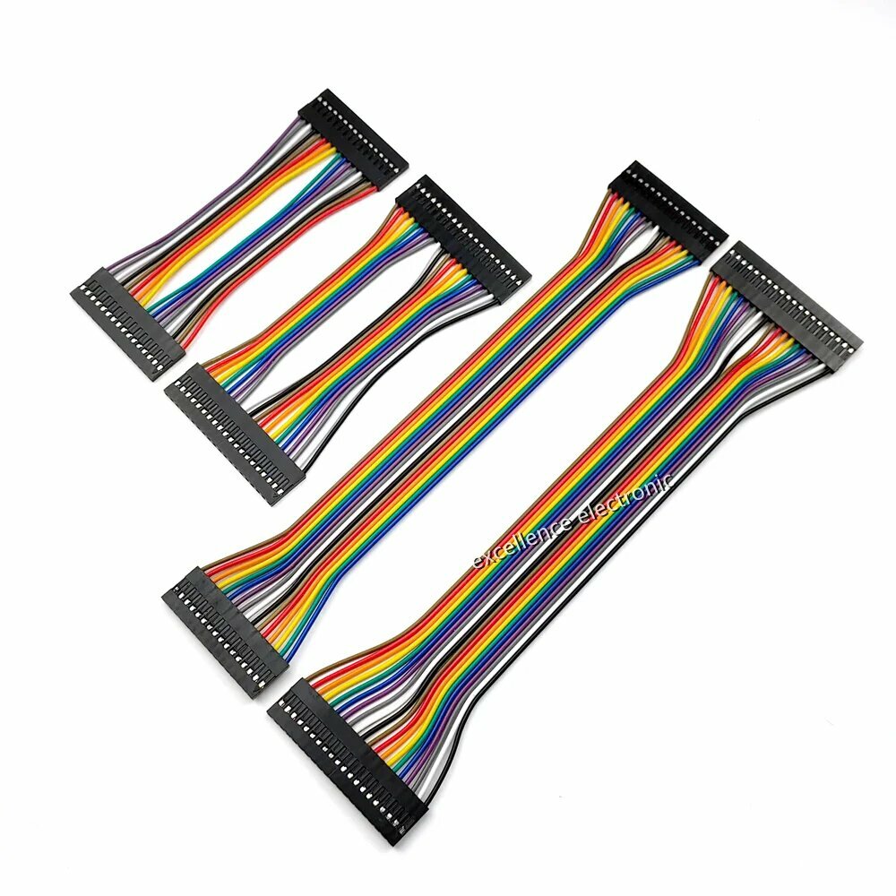 Dupont Cable 16P, 20P, 20см, черный