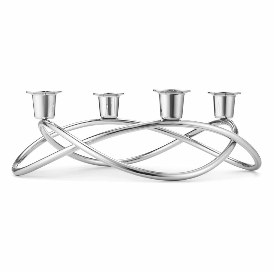 Подсвечник для 4-х свечей Georg Jensen 9 см, сталь нержавеющая