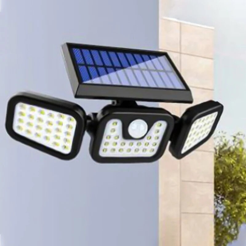 Уличный фонарь на солнечной батарее с датчиком движения, дачный фонарь, садовый уличный светильник