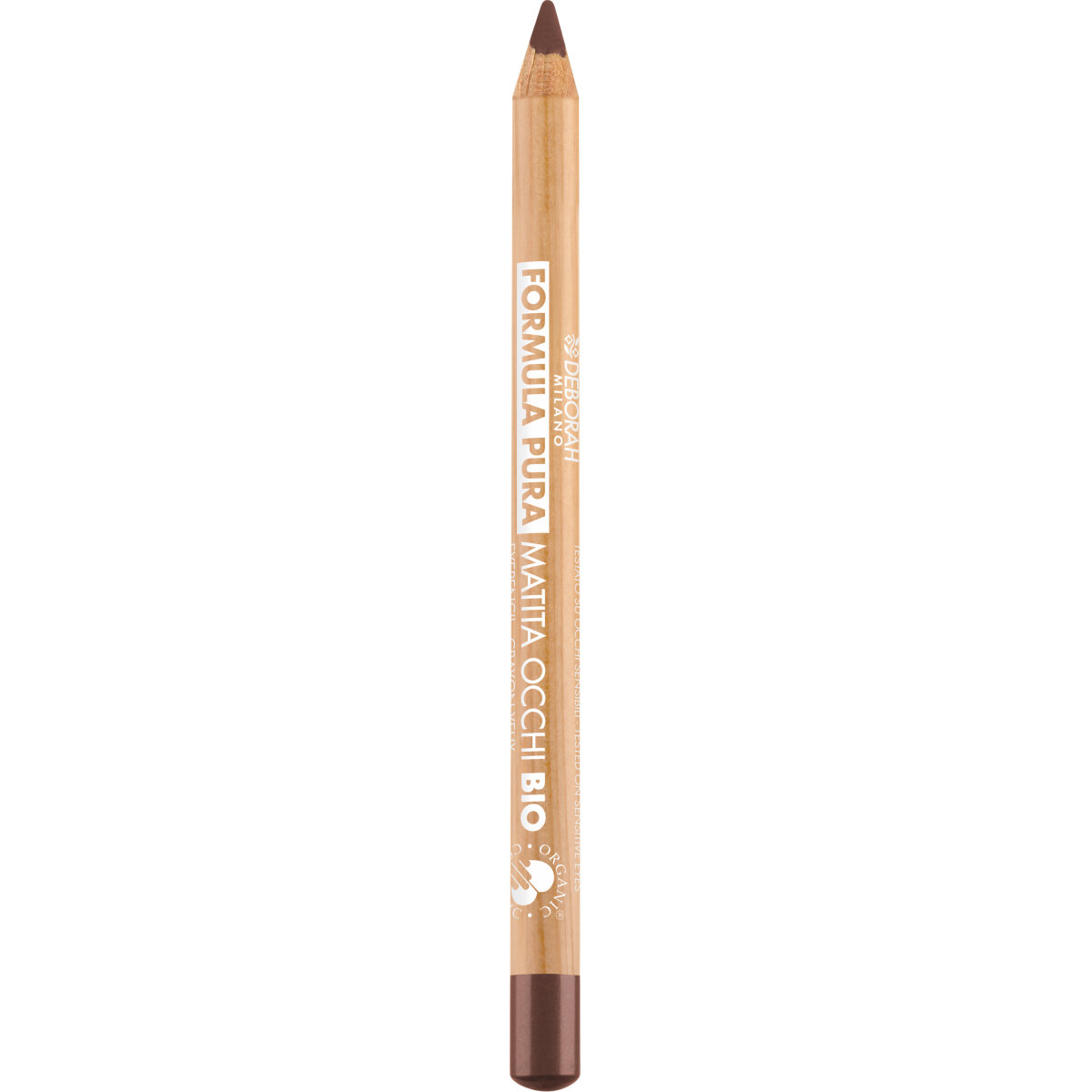 Карандаш для глаз Deborah Milano Formula Pura Organic Eye Pencil, тон 02 коричневый, 1,2 г