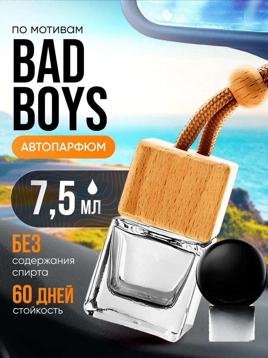 Ароматизатор в машину автопарфюм подвесной Bad Boys Бэд Бойз стойкие