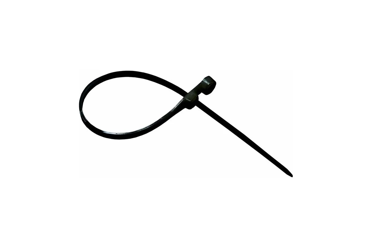 REXANT нейлоновая стяжка под винт 100x3,6 мм черная, упаковка 100 шт/уп 07-0105