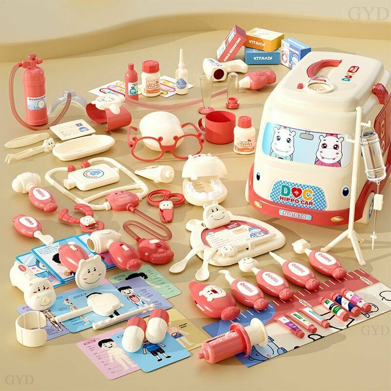 Набор доктора детский для сюжетно-ролевой игры с медицинскими инструментами 72 предмета