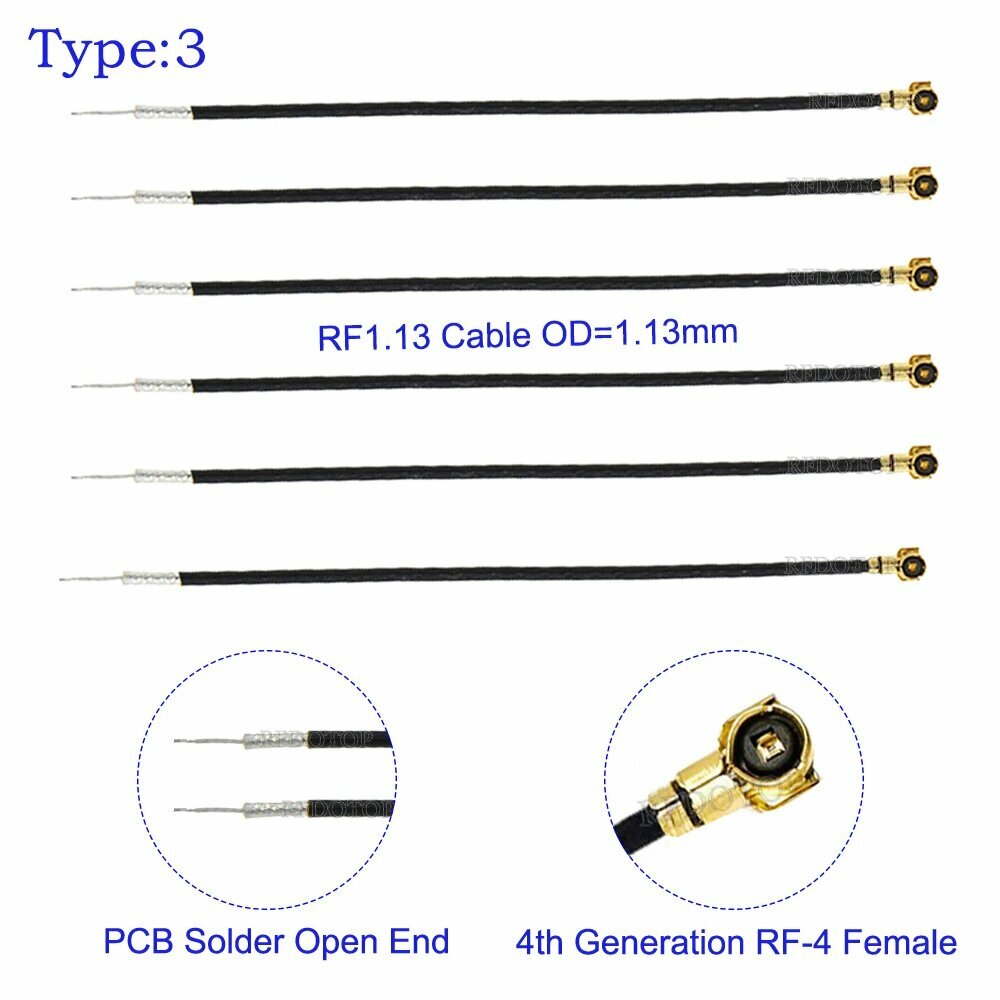 5 шт./лот RFDOTOP RF-4 кабель односторонний 5 см 30CM, RF-4 Female RF1.13