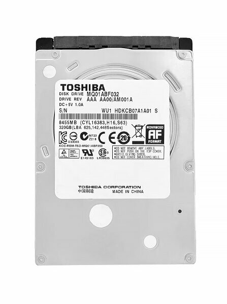 Жесткий диск Toshiba MQ01ABF032 320Gb 5400 SATAIII 2,5" HDD