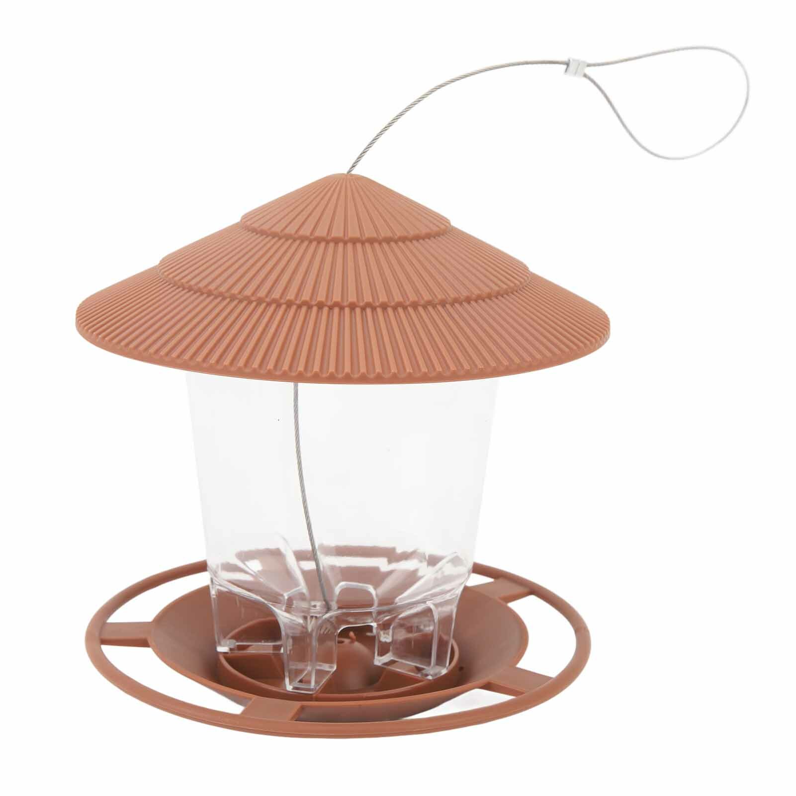 Кормушка для птиц большой емкости, автоматическая подвесная кормушка для птиц на заднем дворе, в саду с инновационной защелкивающейся крышкой, прочная и простая в уходе, привлекает несколько птиц