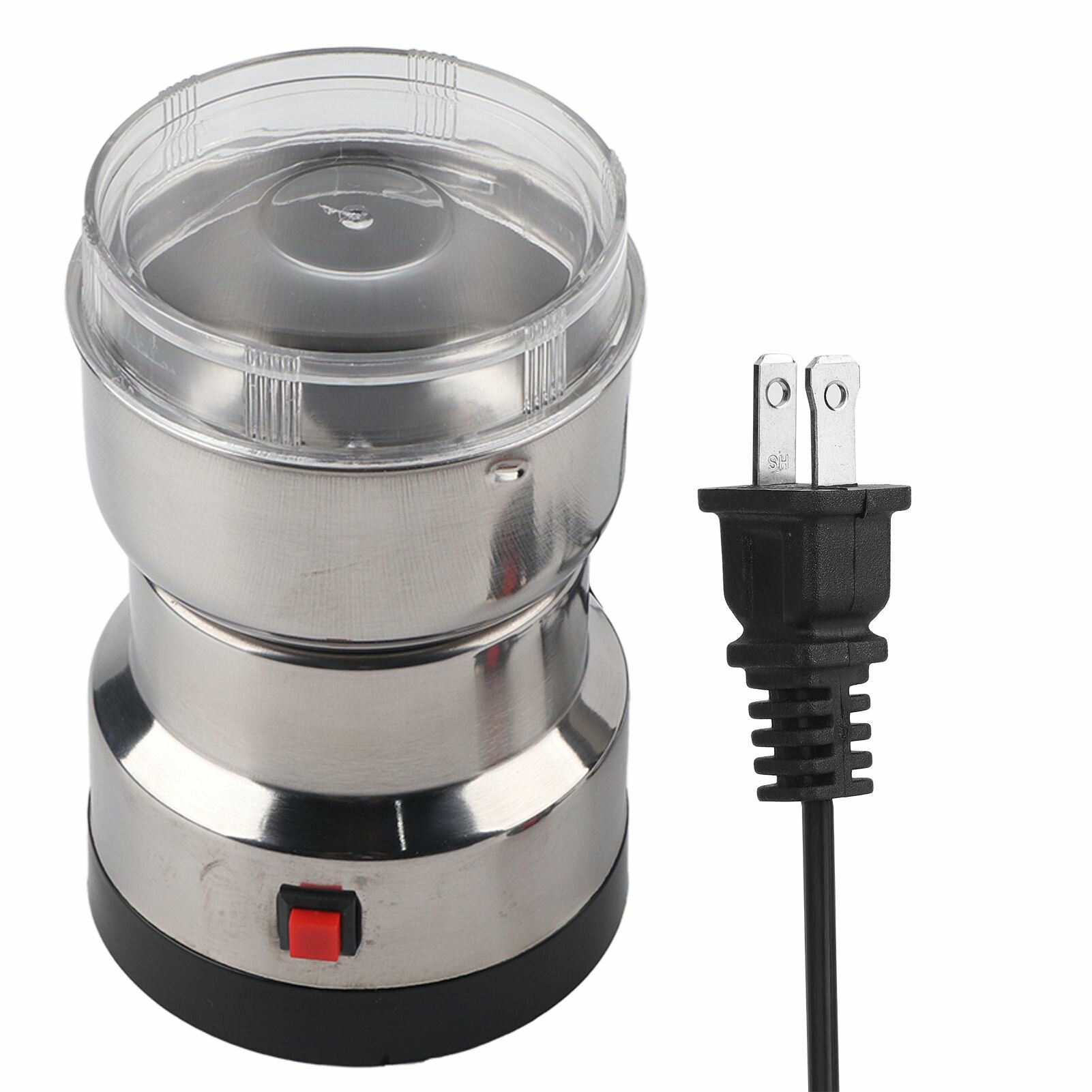 Портативная электрическая кофемолка 110 В-240 В для кофейных зерен, орехов, специй, зерновых, хлопьев, многофункциональная компактная шлифовальная машина со съемной чашей