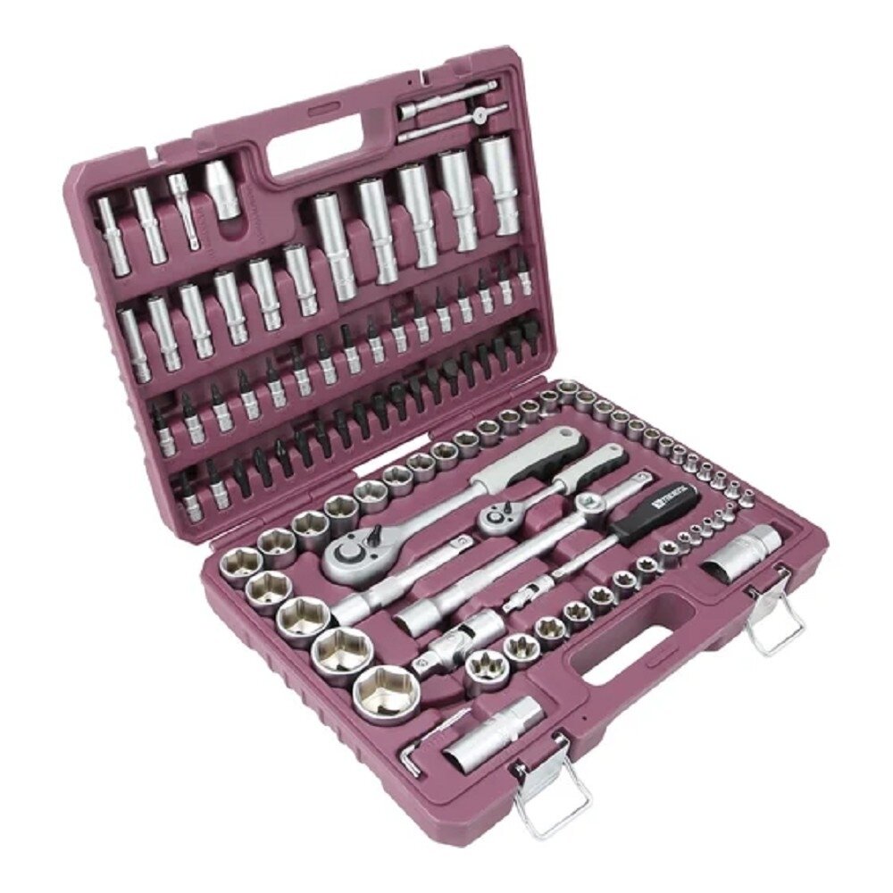 Thorvik TS108 Набор инструмента универсальный 1/4", 1/2"DR, 108 предметов