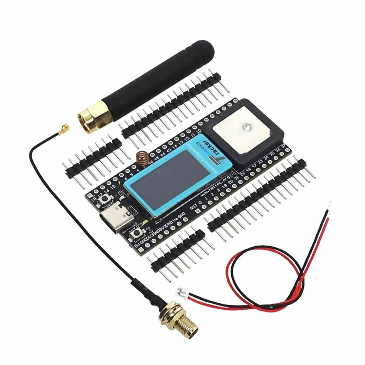 Lora беспроводной трекер ESP32 LoRa Meshtastic Asset SX1262 Wi-Fi Bluetooth GPS 863-928 МГц для велосипеда автомобиля