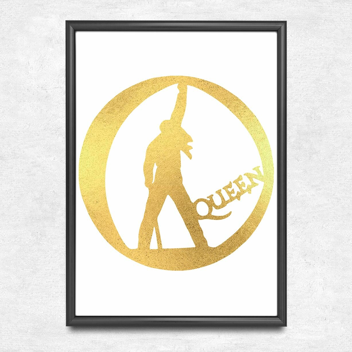 Постер Queen / Плакат Фредди Меркьюри РОК Декор для квартиры, дома, офиса, комнаты
