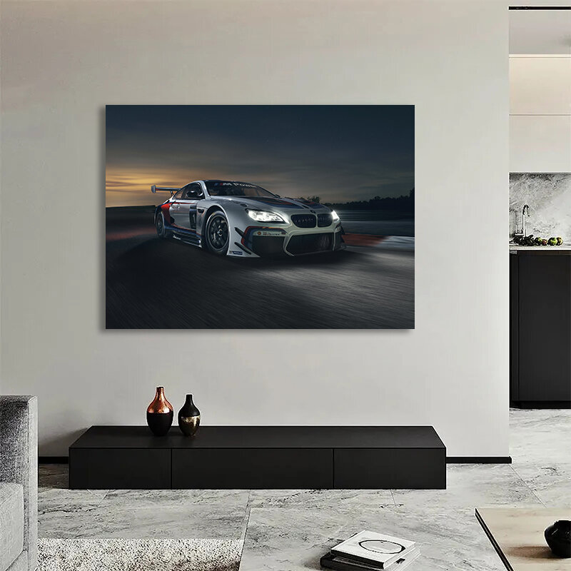 Картина БМВ / машина, картины для интерьера / мальчику, 40х60 см,
