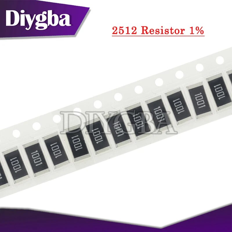 50 шт. Бескорпусные резисторы 2512 1% 1Вт 2512-0.2R