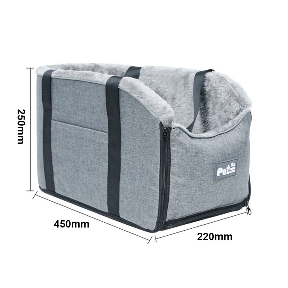 Съемное автокресло для собак с центральной консолью, переносное автокресло для домашних животных, моющаяся сумка-переноска для собак на подлокотнике автомобиля