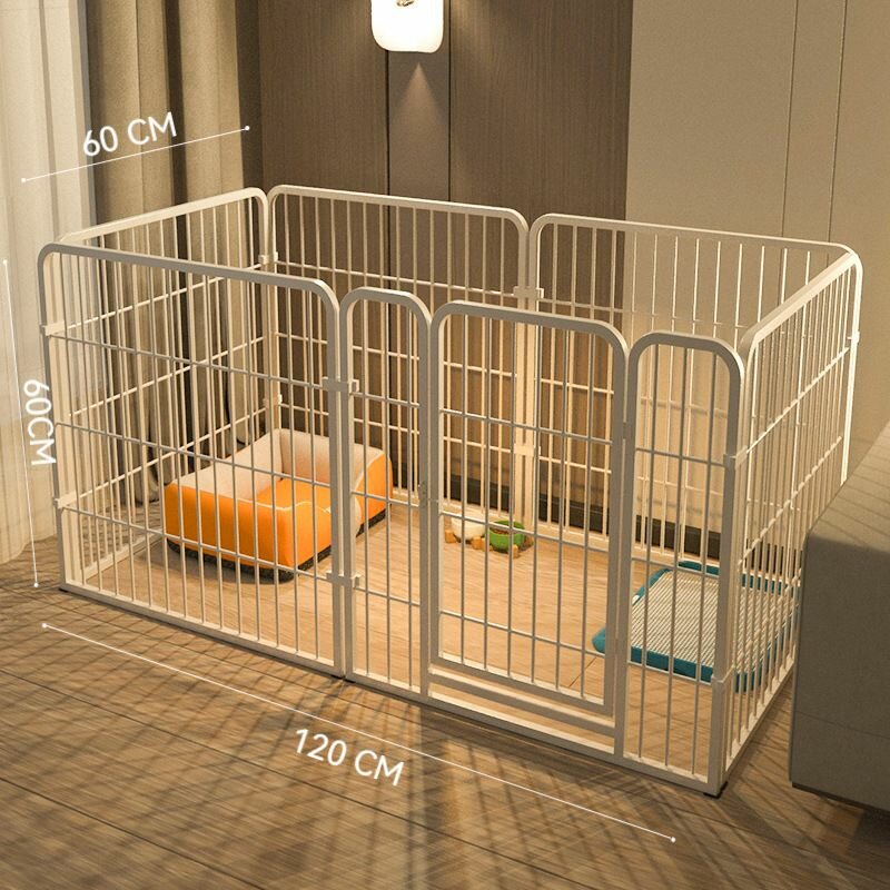Усиленный вольер для собак, кошек, кролика. Металлическая складная клетка для крупных, средних и мелких пород домашних животных. Уличная будка для щенков и котов. 6 секций