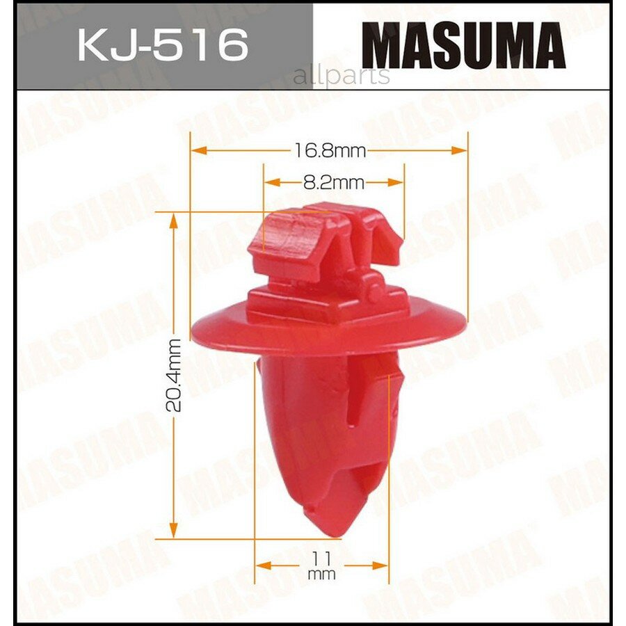 MASUMA KJ516 клипса КРЕПЕЖНАЯ516-KJ