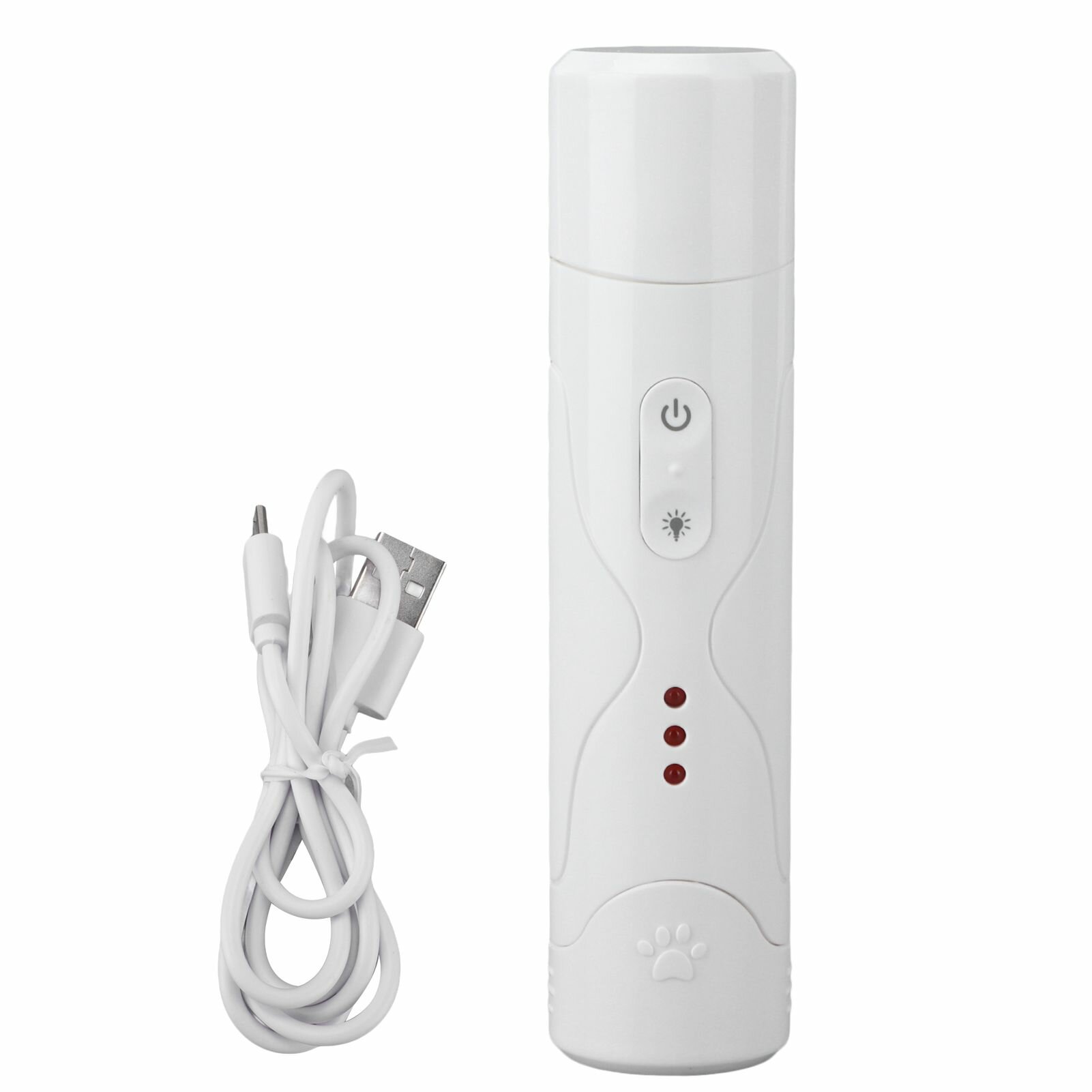 USB аккумуляторная электрическая шлифовальная машинка для ногтей для собак со светодиодной подсветкой