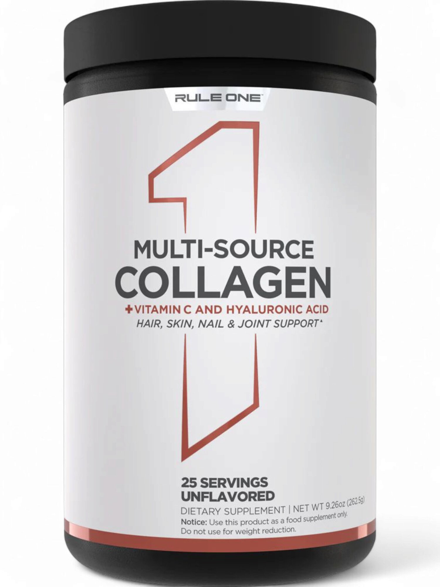 RULE ONE Multi-Source Collagen 262g, Коллаген I, II, III, V и X типов, без вкуса