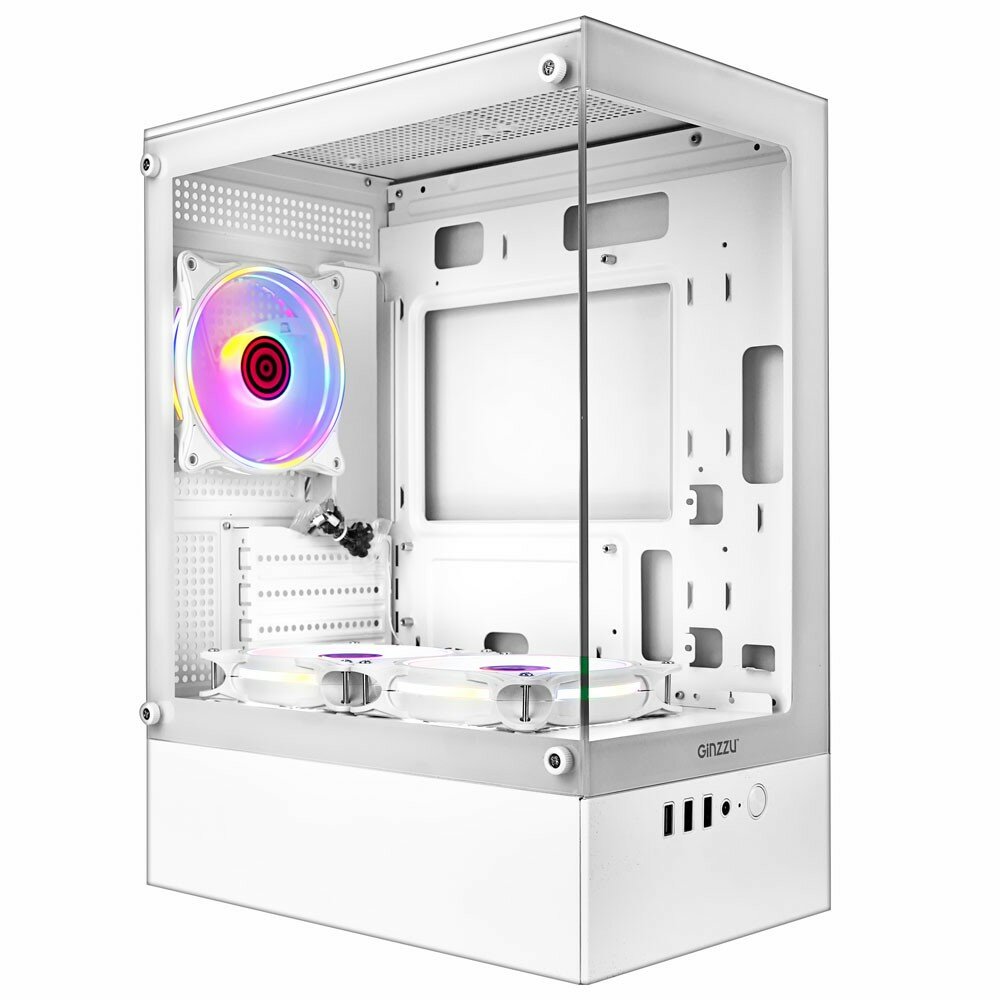 Корпус для компьютера Ginzzu mATX, Minitower, БП-Нет