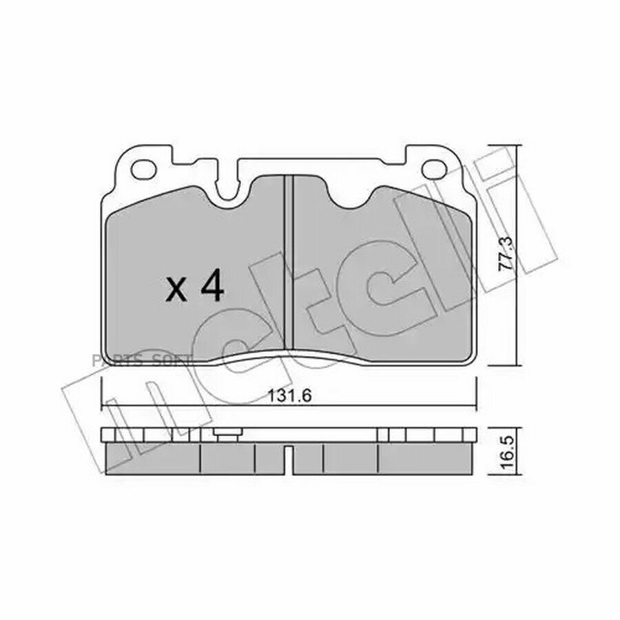 METELLI Колодки тормозные