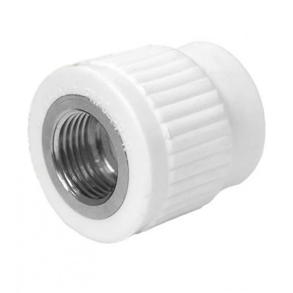 Муфта комбинированная Millennium 32x1", полипропиленовая, внутренняя резьба, белая