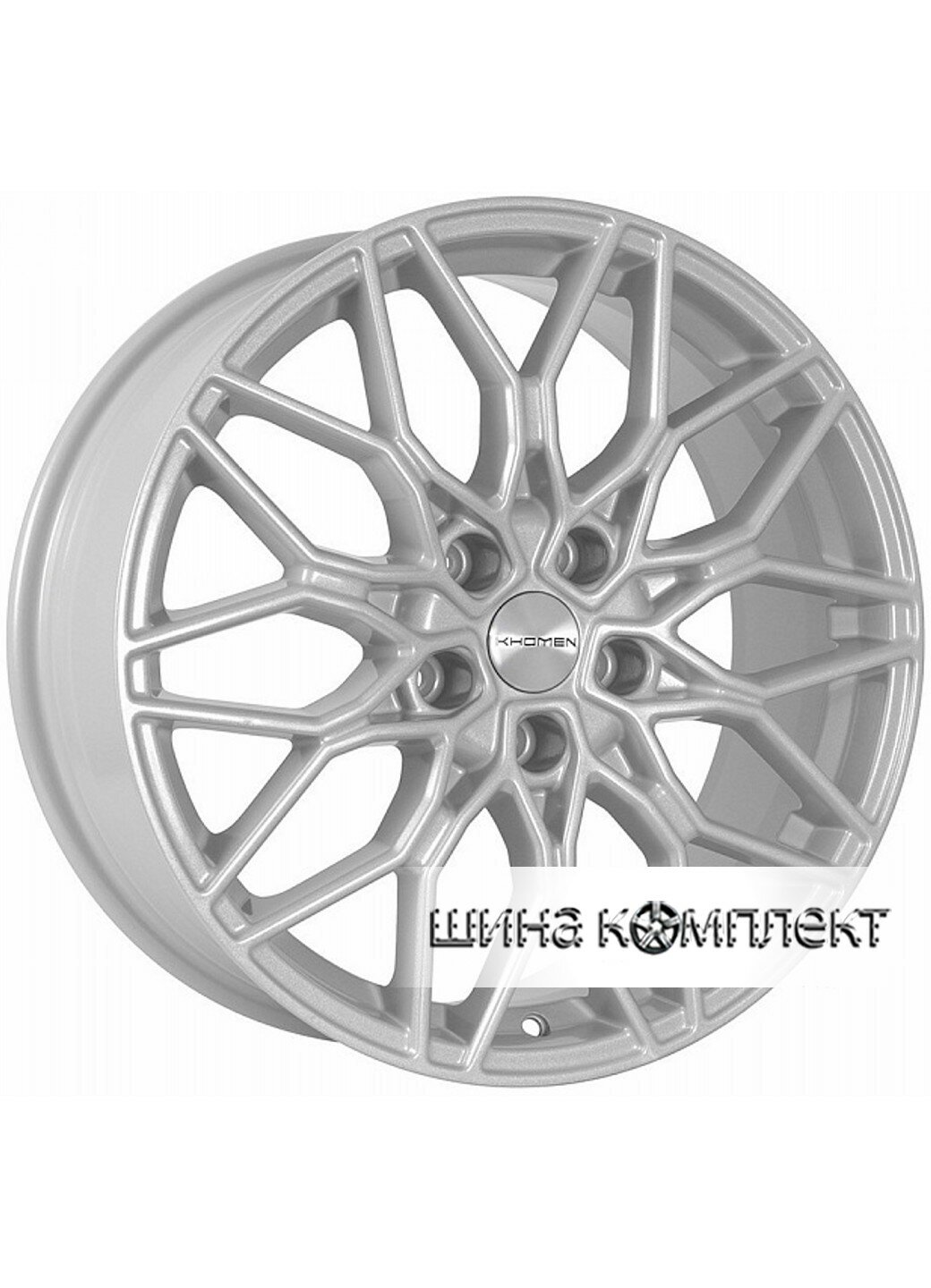 Колесный диск Khomen Wheels KHW1815 8x18 5x112 ET48 57,1 F-Silver литой для автомобиля