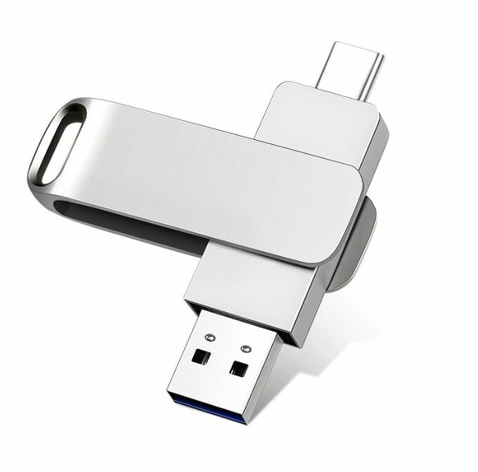 Флешка 128Гб для телефона и компьютера USB Type-C и USB 3.0