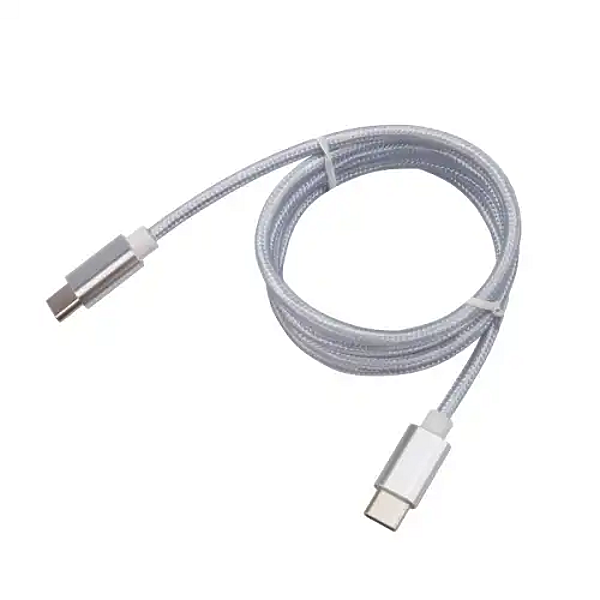 REXANT 18-1835 кабель type-c - type-c, 2.4a, 1м, нейлон, белый\