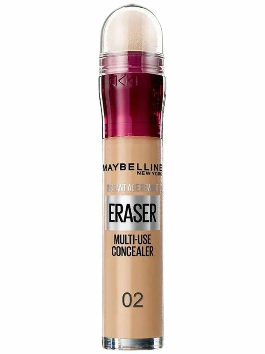 Maybelline Консилер для лица и глаз Instant eraser 02 Бежевый