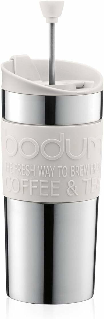 Френч-пресс дорожный Bodum Travel Press 11067-913, 0.35 л, цвет кремовый