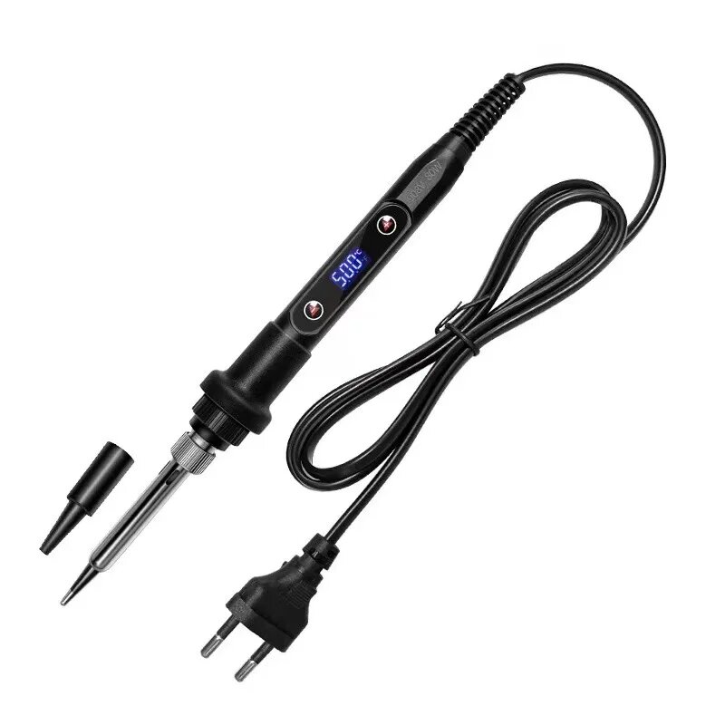 Цифровой паяльник с дисплеем, EURO Plug