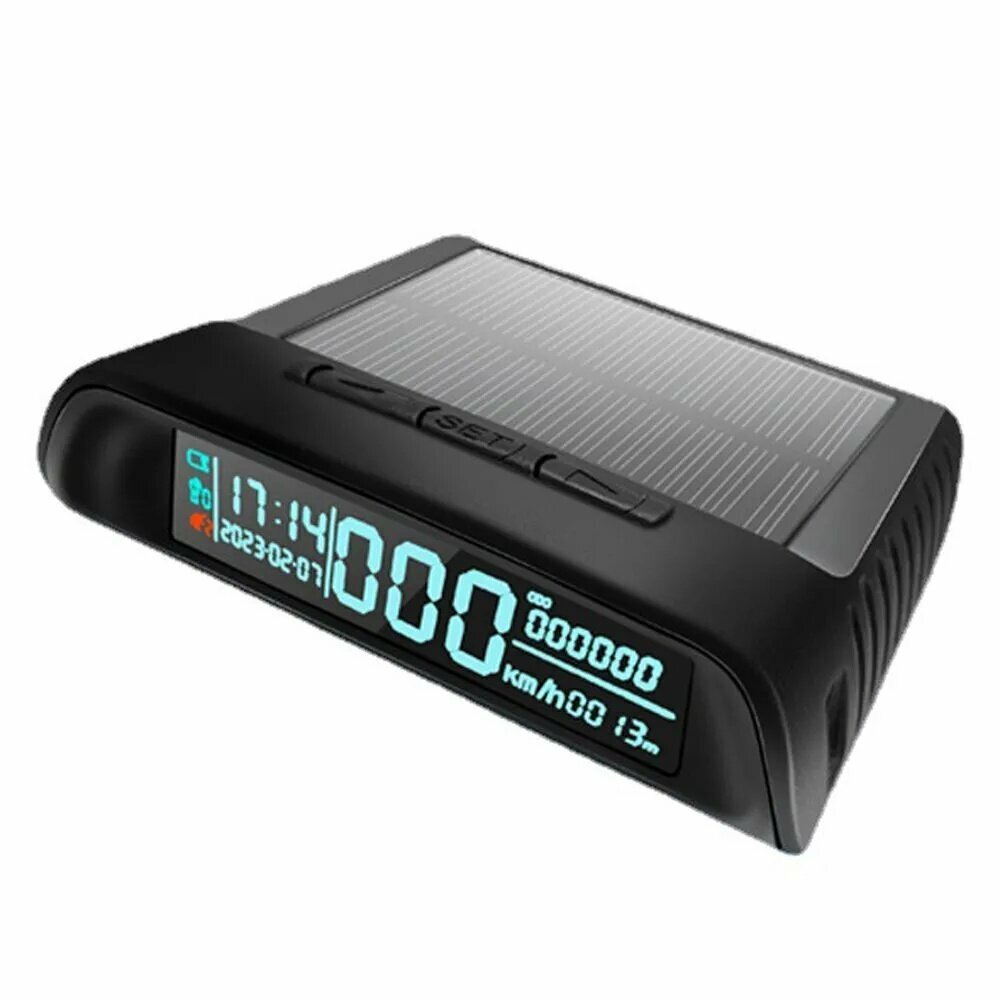 Многофункциональный автомобильный проекционный дисплей Солнечный GPS Цифровой спидометр со светодиодом