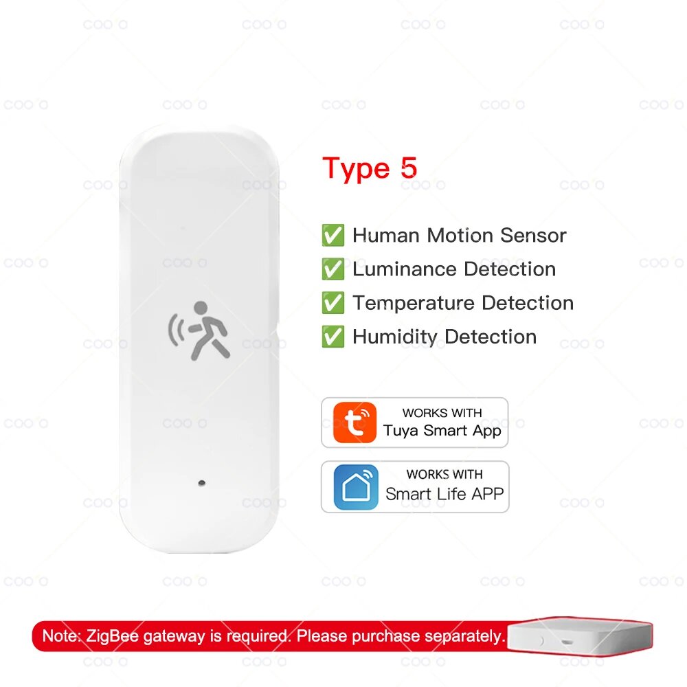 Датчик движения Coolo Zigbee Type 5 for Tuya